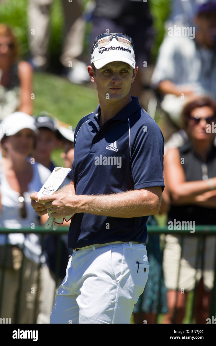 Justin Rose (ENG) competing at the 2010 AT&T National Stock Photo - Alamy