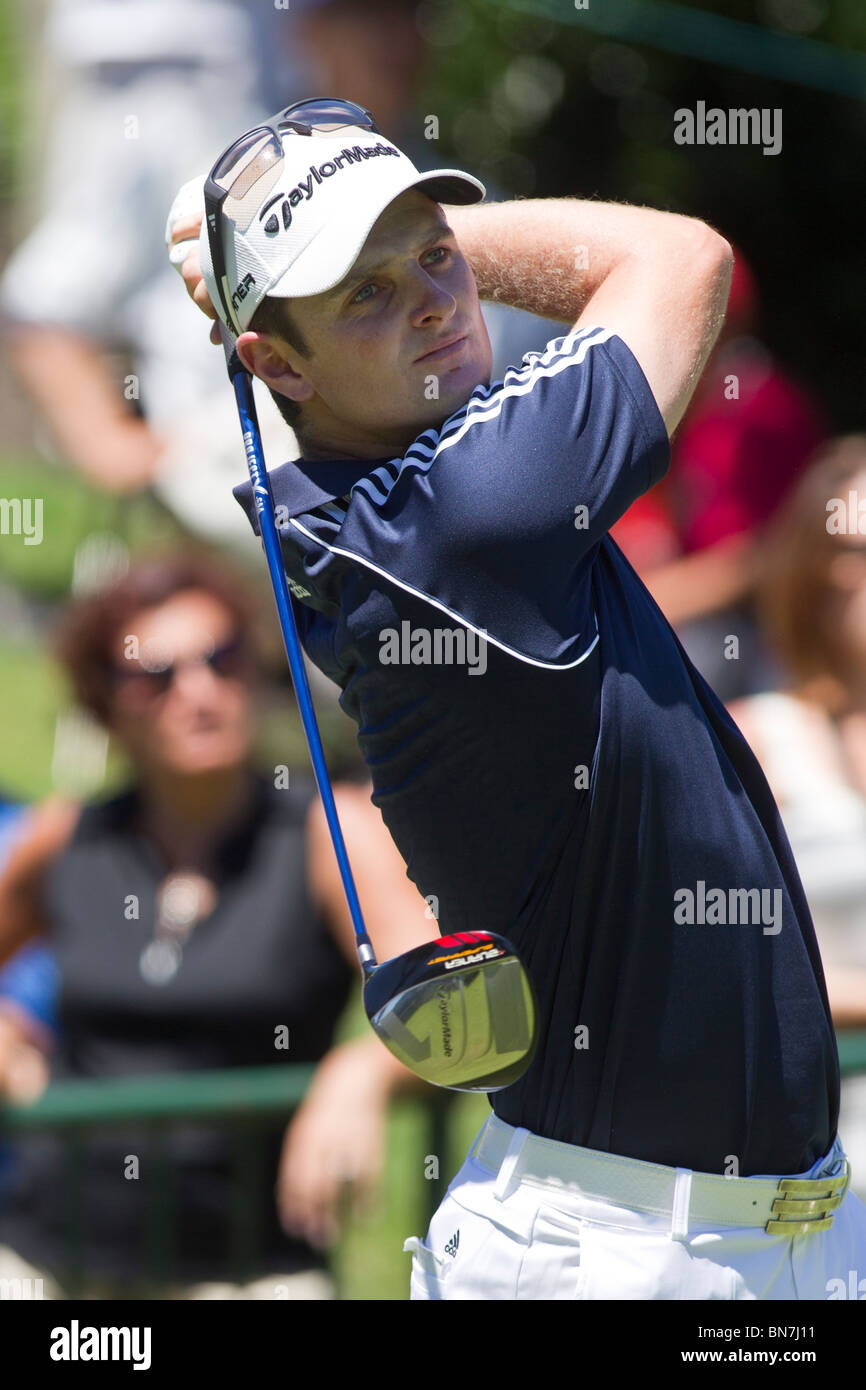 Justin Rose (ENG) competing at the 2010 AT&T National Stock Photo - Alamy