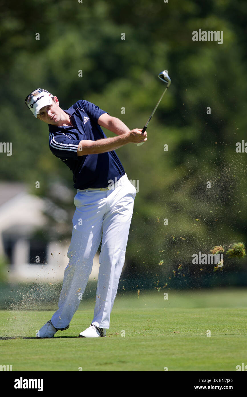 Justin Rose (ENG) competing at the 2010 AT&T National Stock Photo - Alamy