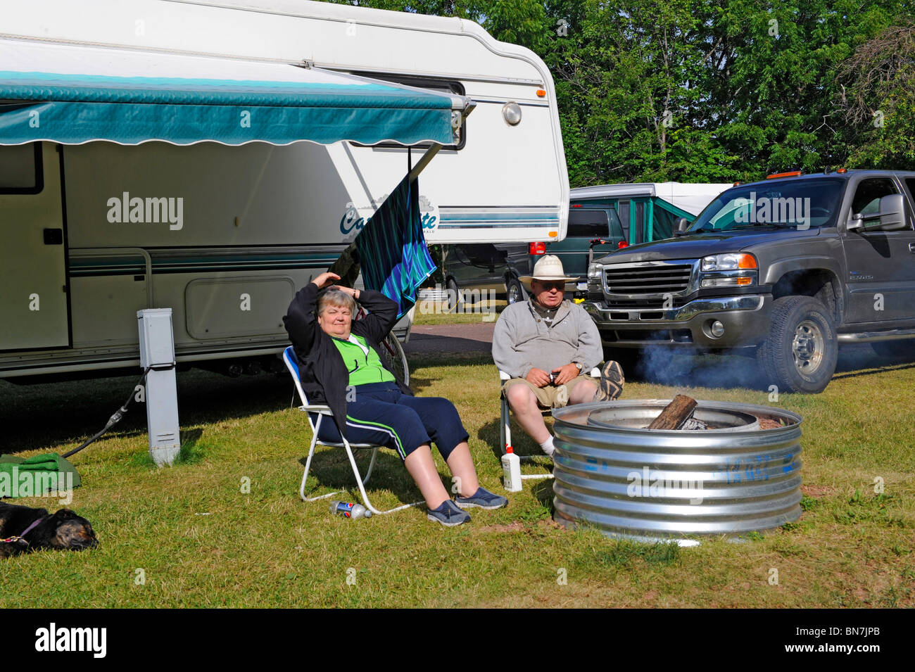 Camping at Porcupine Mountains Wilderness State Park Upper Peninsula ...
