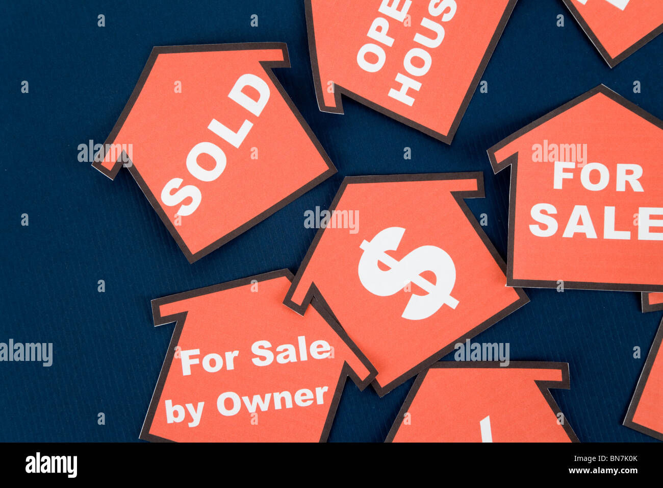red home sign, Real Estate business Concept Stock Photo - Alamy