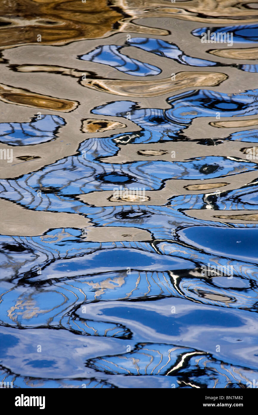 Abstract Water Surface Reflections Stock Photo - Alamy