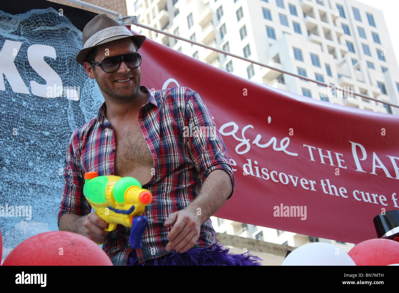 man water gun Stock Photo - Alamy