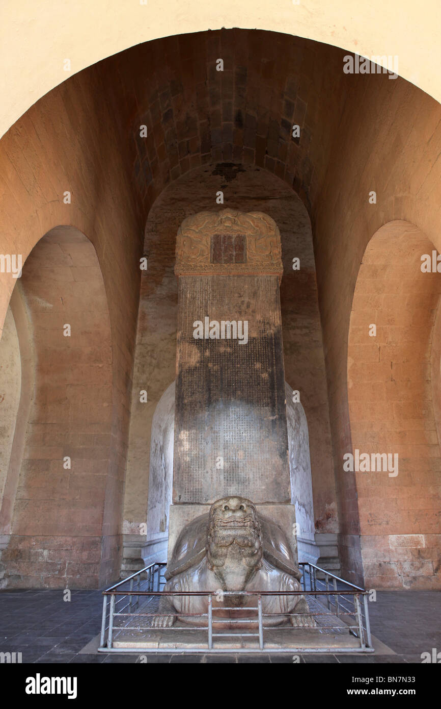 China, Beijing, Ming Dynasty Tombs, Changling Tomb, Spirit Way Stock ...