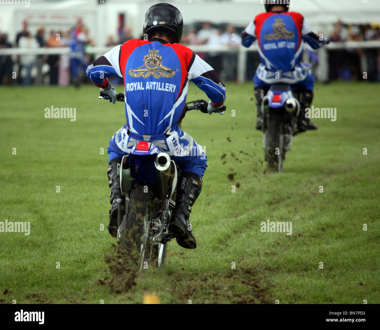 Royal Artillery motorcycle display tream Stock Photo - Alamy
