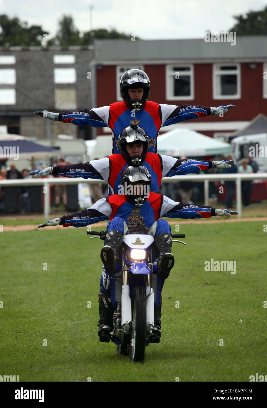 Royal Artillery motorcycle display tream Stock Photo - Alamy