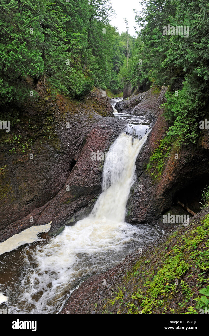 Gorge Falls on Black River Gogebic County Upper Peninsula Michigan ...