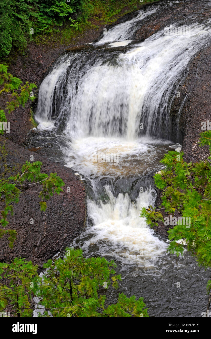 Potowatomi Falls on Black River Gogebic County Upper Peninsula Michigan ...