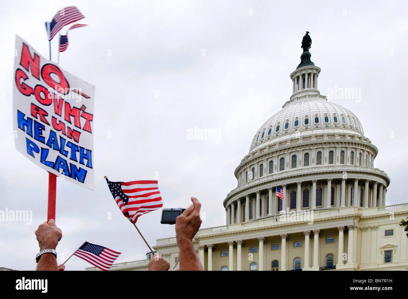 Protest Rally Demonstration at U.S. Capitol Building Washington DC ...