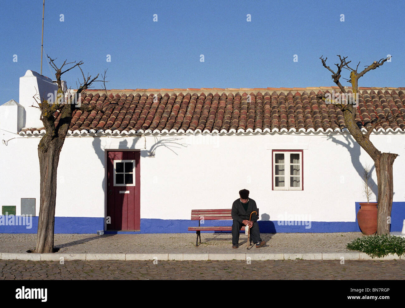 Typical house in Alentejo. Portugal Stock Photo - Alamy