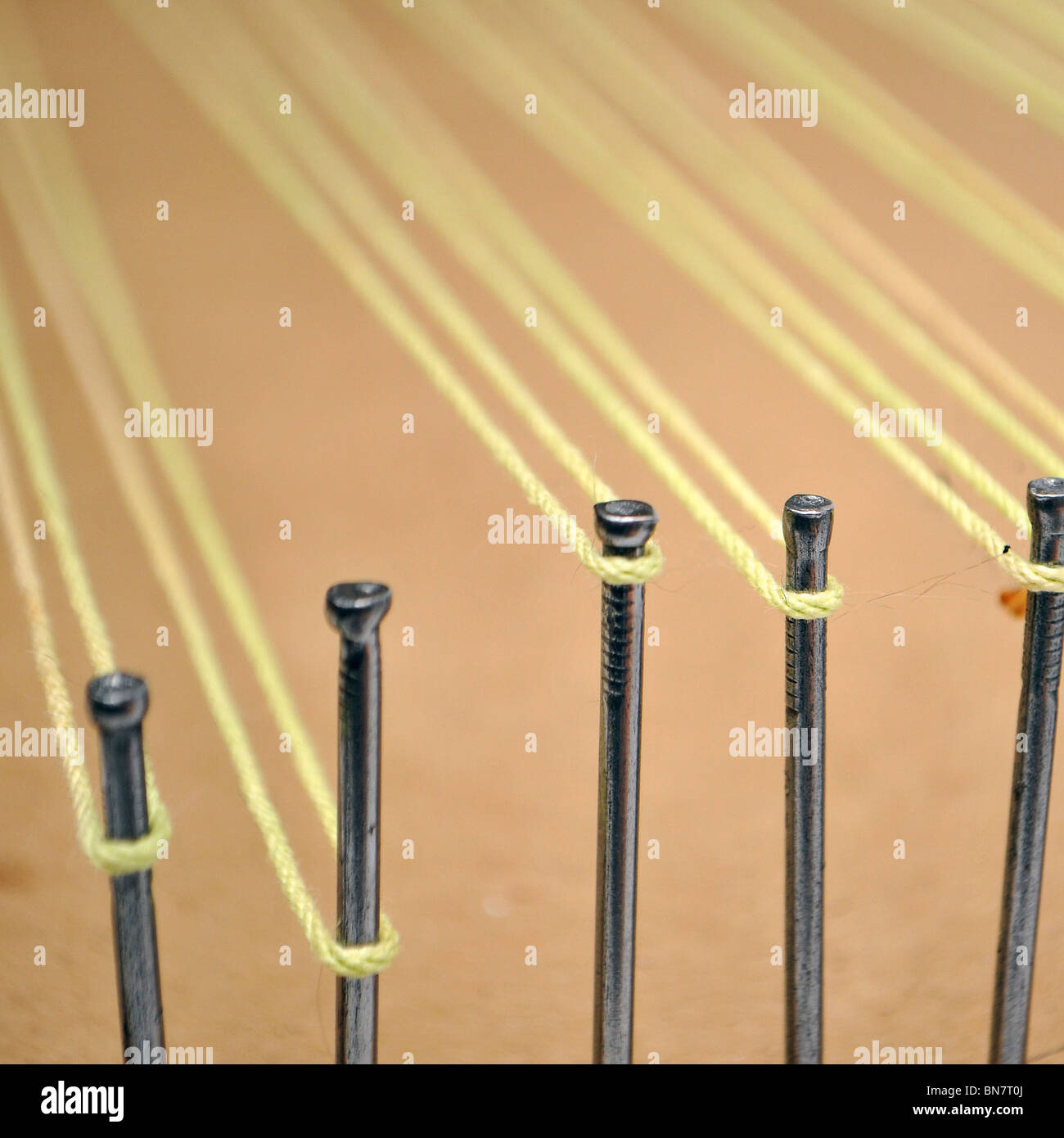 Weaving loom hi-res stock photography and images - Alamy