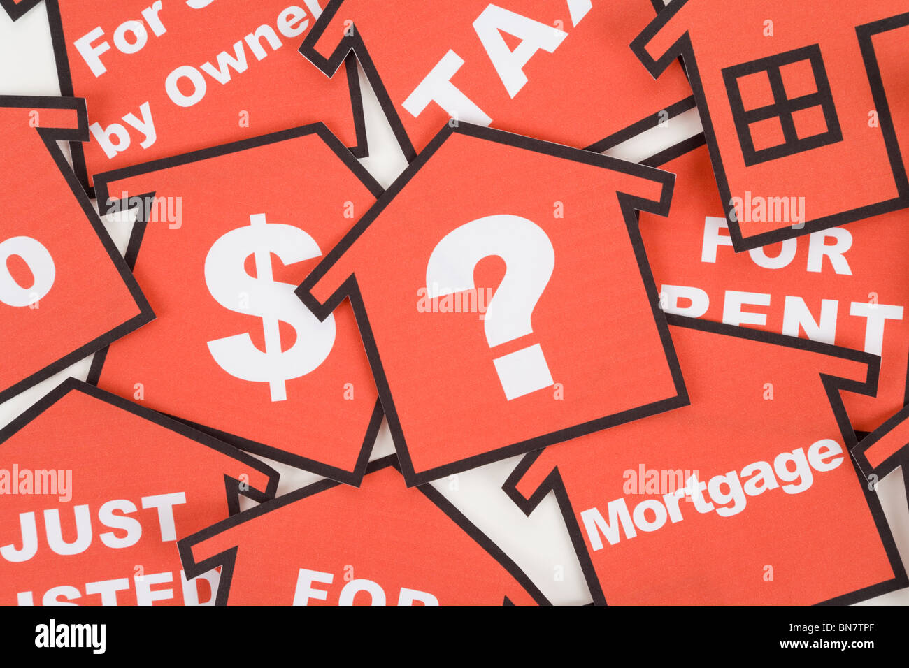 red home sign, Real Estate business Concept Stock Photo - Alamy