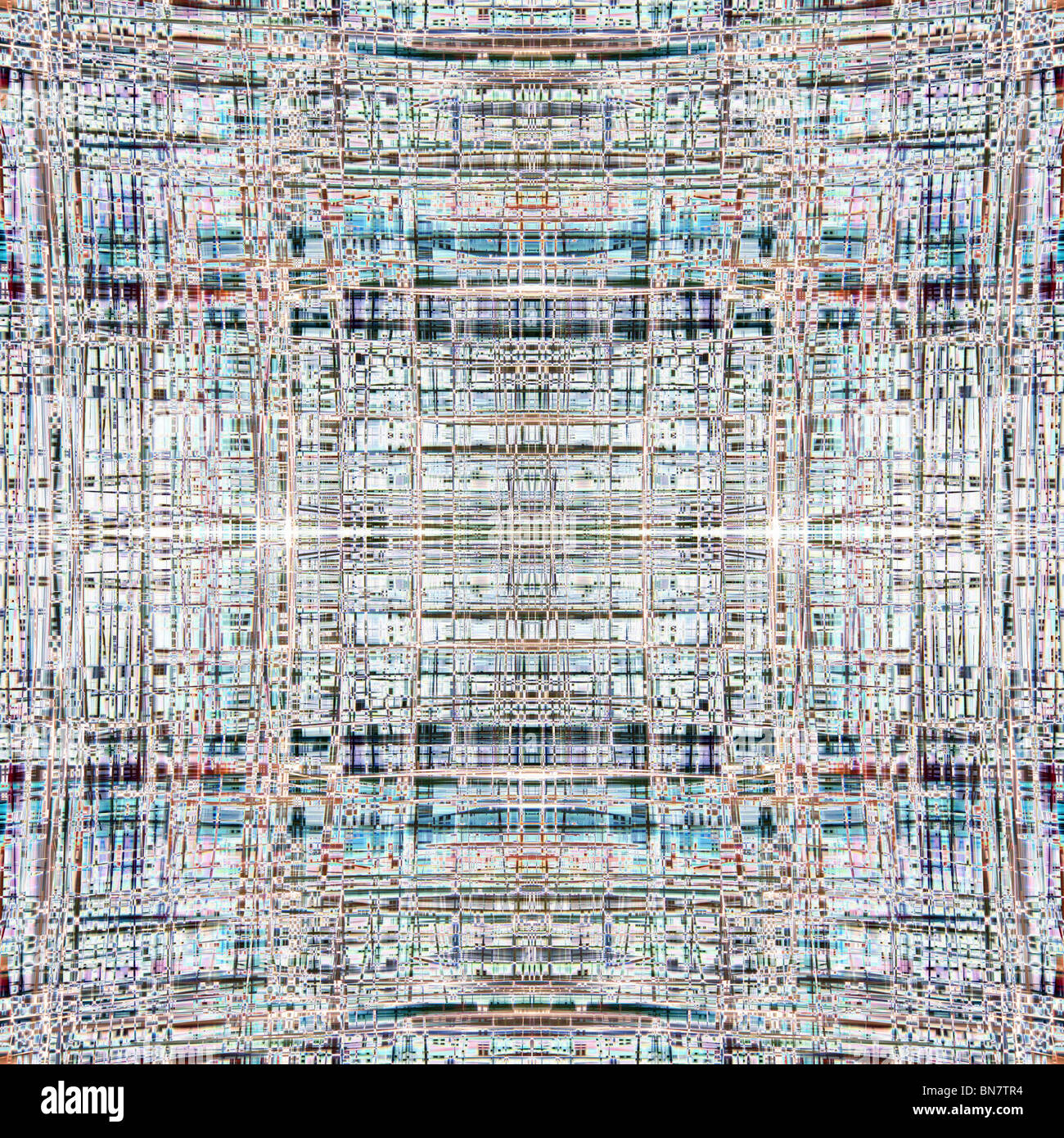 Abstract close up design of a microprocessor in a seamless square tile ...