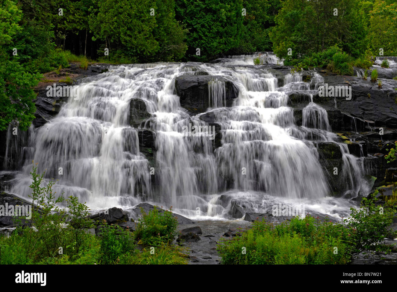 Bond Falls Upper Peninsula Michigan Stock Photo - Alamy