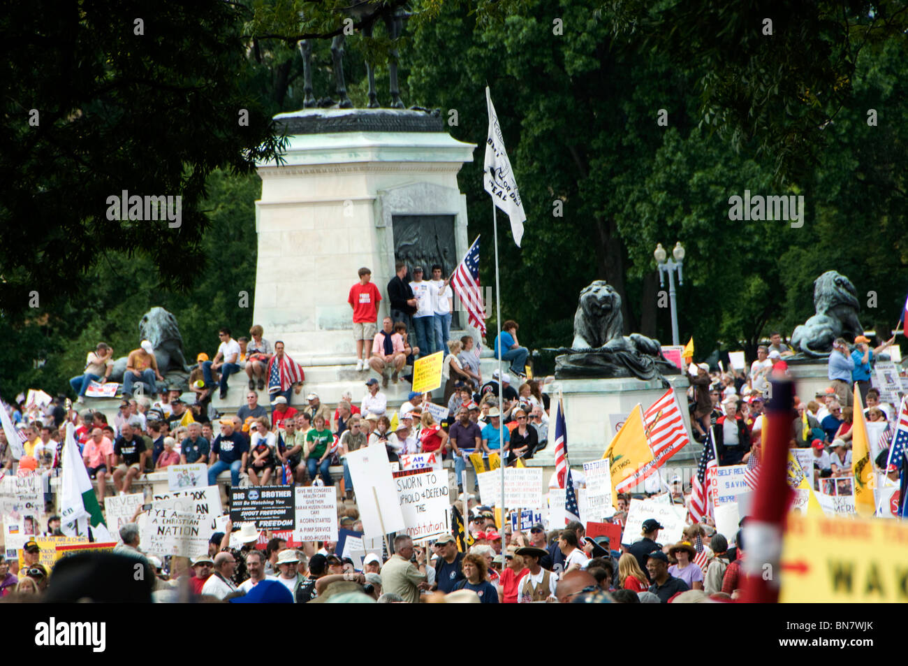 Protest Rally Demonstration Washington DC Against Government Stock ...