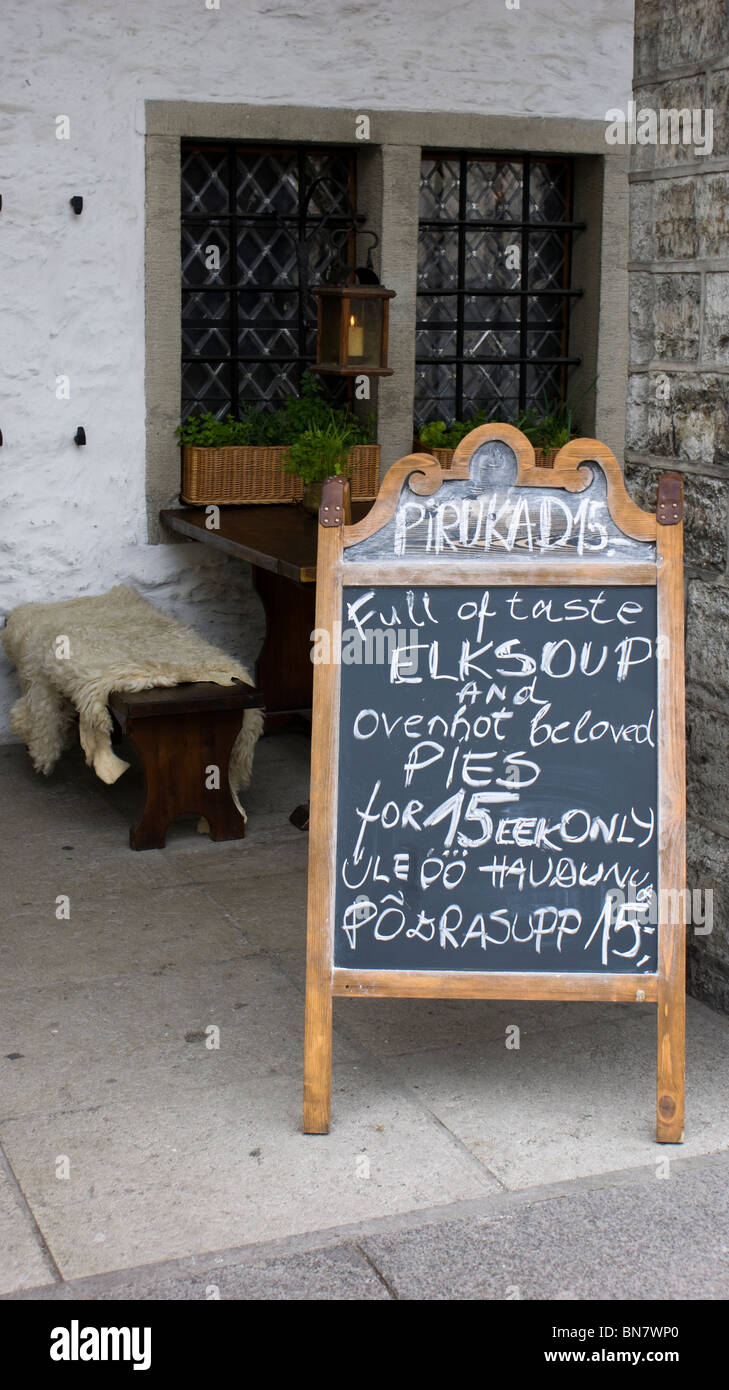 Menu board outside restaurant hi-res stock photography and images - Alamy