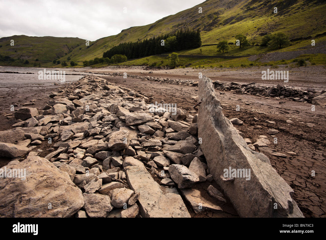 Haweswater reservoir during drought conditions, Cumbria Stock Photo - Alamy