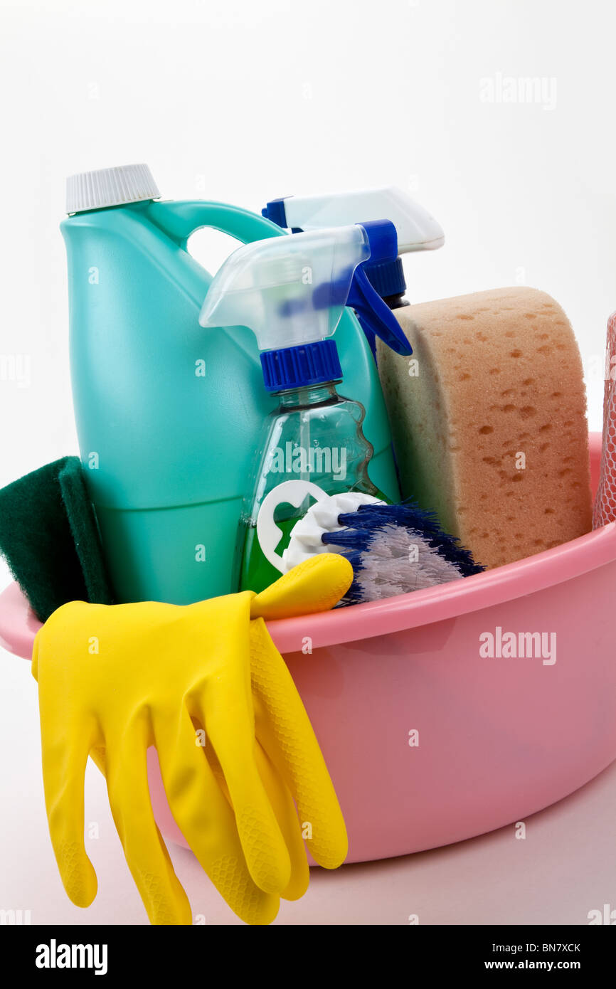 Cleaning Equipment close up shot Stock Photo - Alamy