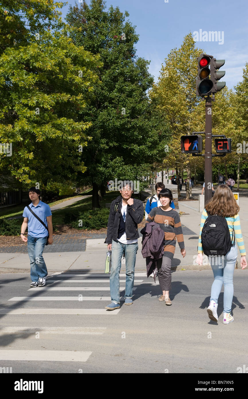 Students on Cornell University Campus Ithaca New York Finger Lakes ...