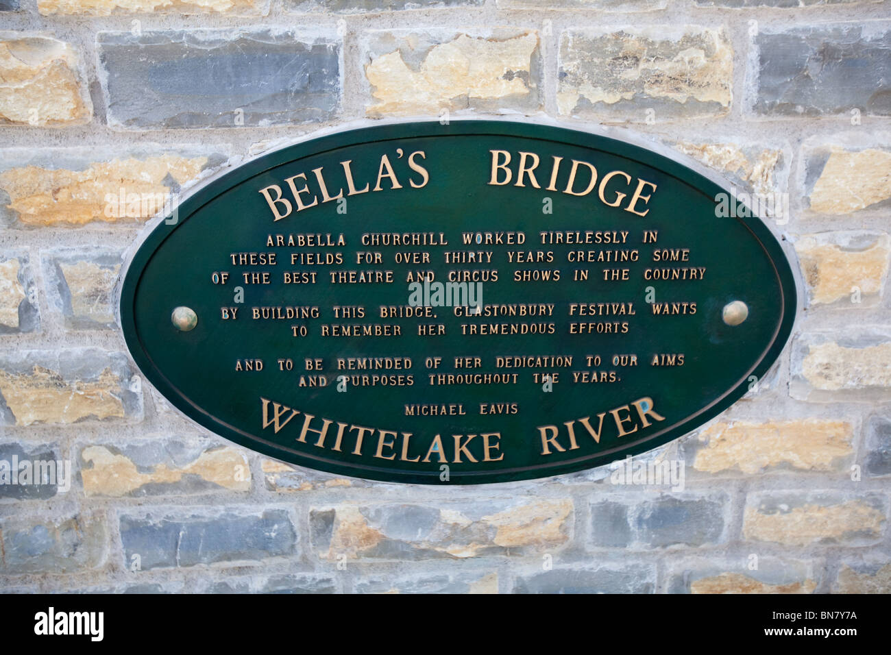 Bella's Bridge, Glastonbury Festival 2010 Stock Photo - Alamy