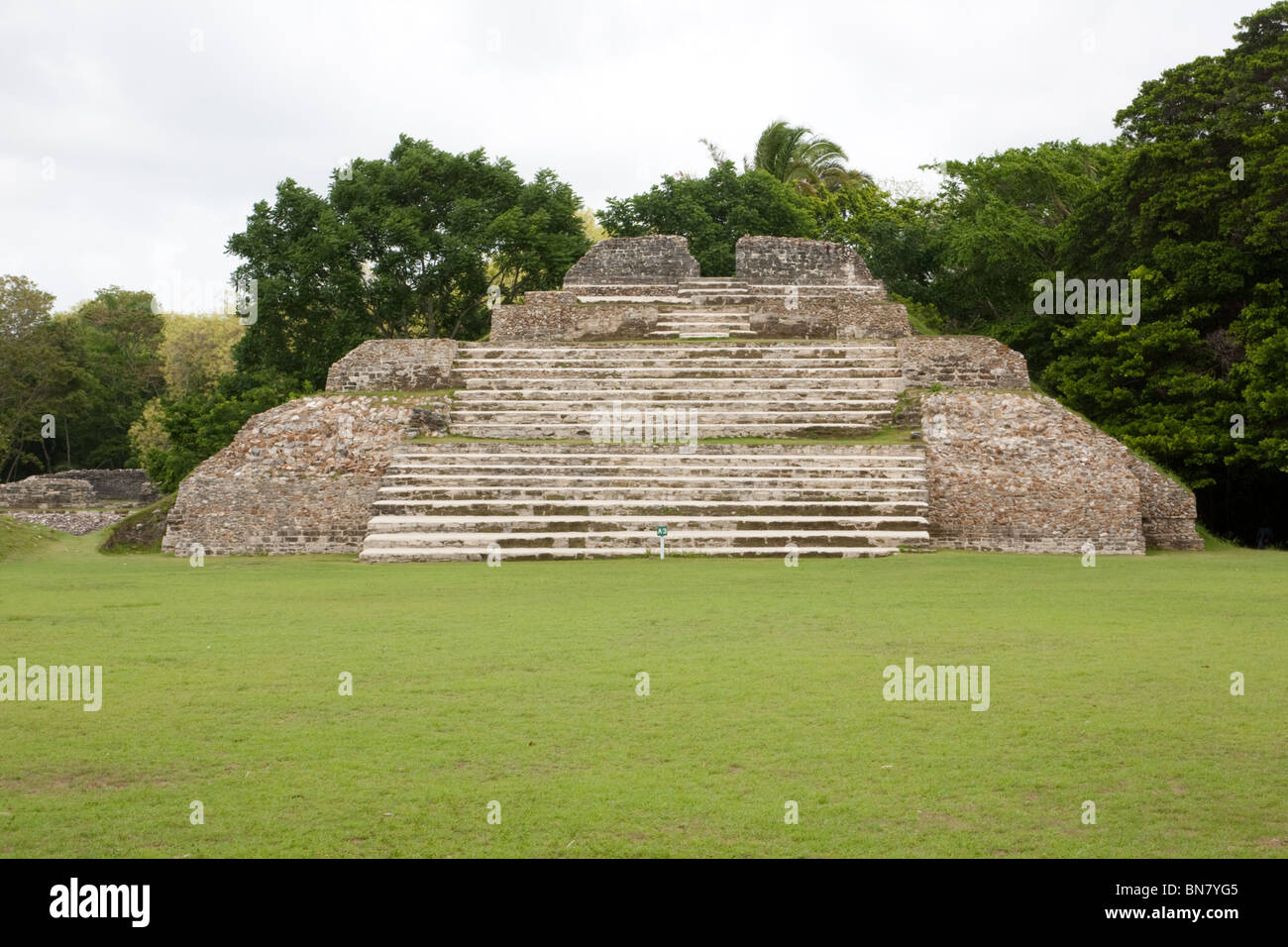 The Ruins of the ancient Mayan city of Altun Ha in Belize Stock Photo ...