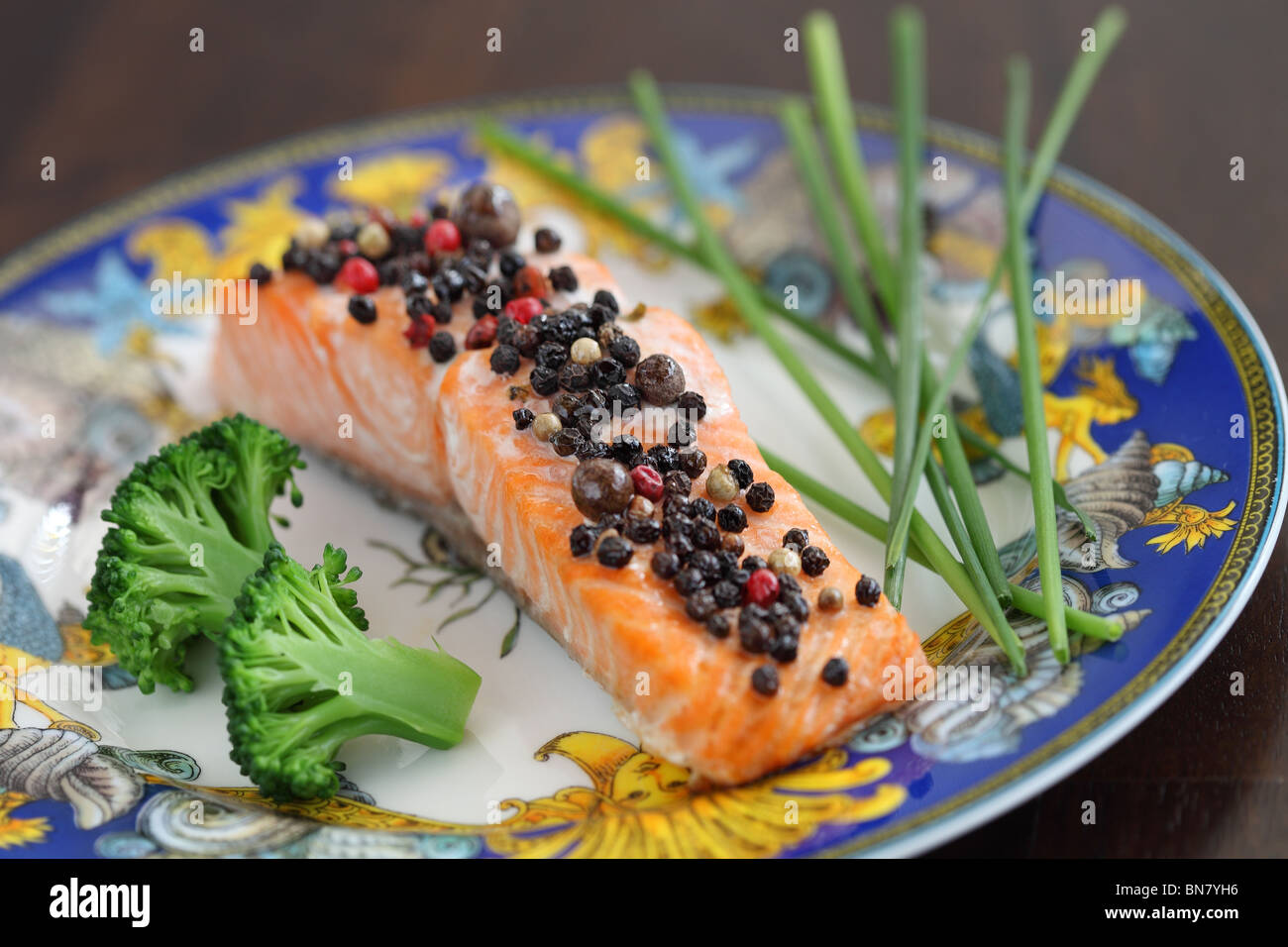 Fillet Salmon fish food sea ocean Stock Photo - Alamy
