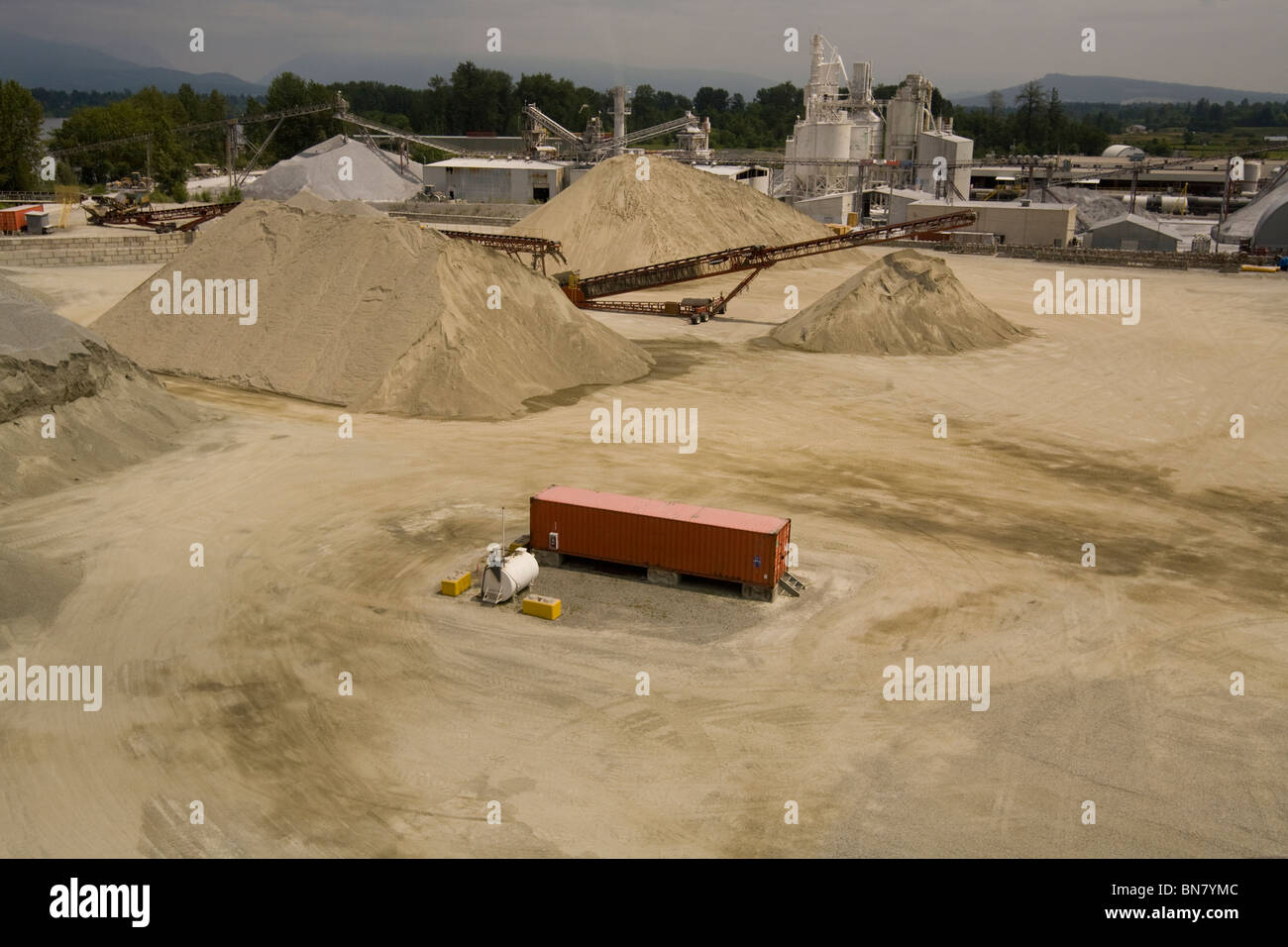 gravel and sand factory Stock Photo - Alamy