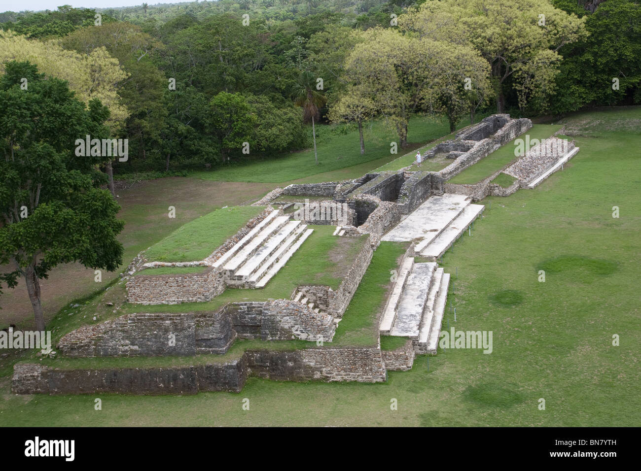 The Ruins of the ancient Mayan city of Altun Ha in Belize Stock Photo ...