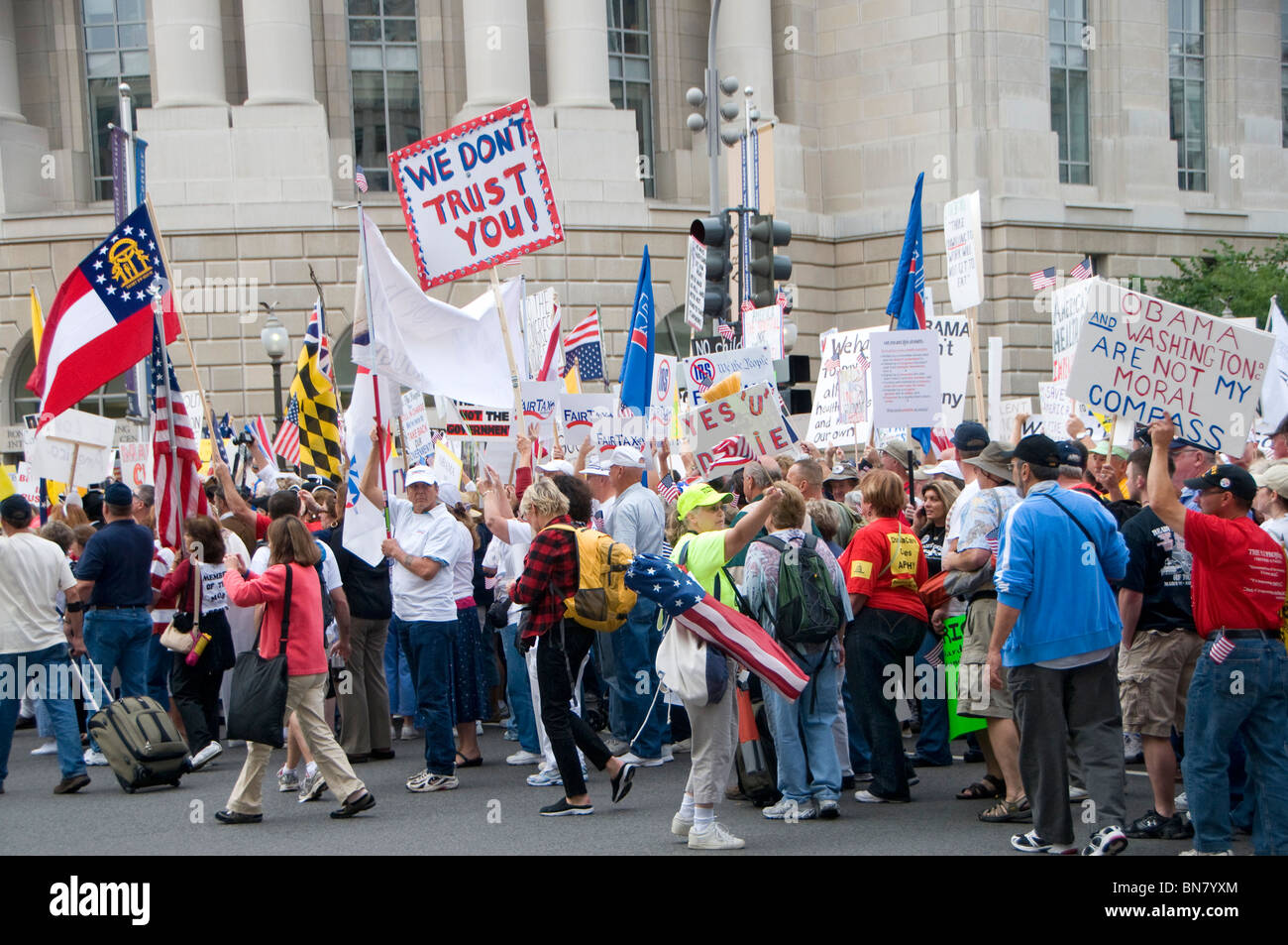 Protest Rally Demonstration Washington DC Against Government Stock ...