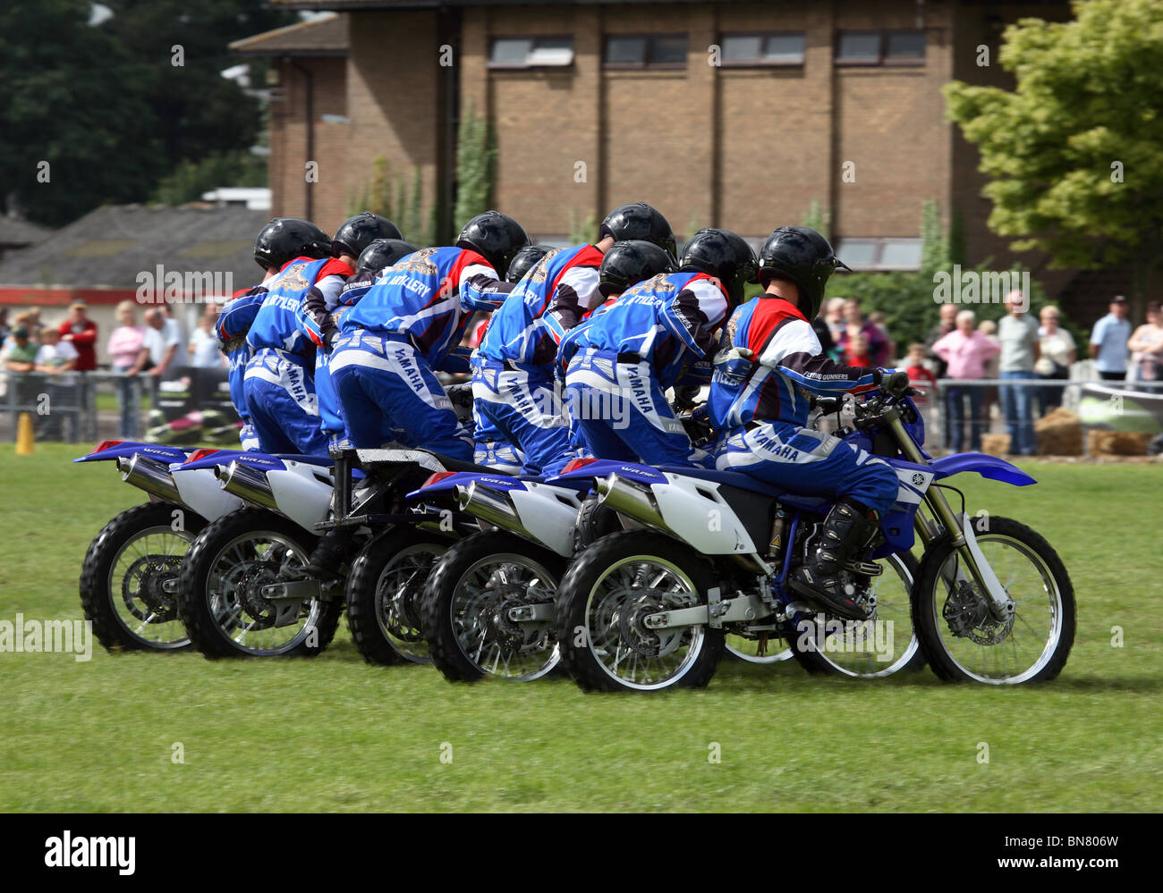 Royal Artillery motorcycle display tream Stock Photo - Alamy