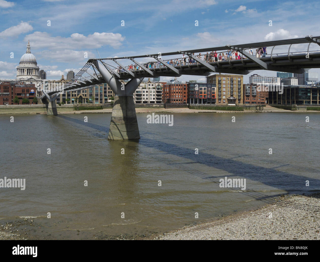 The Millennium Bridge, London, England Stock Photo - Alamy