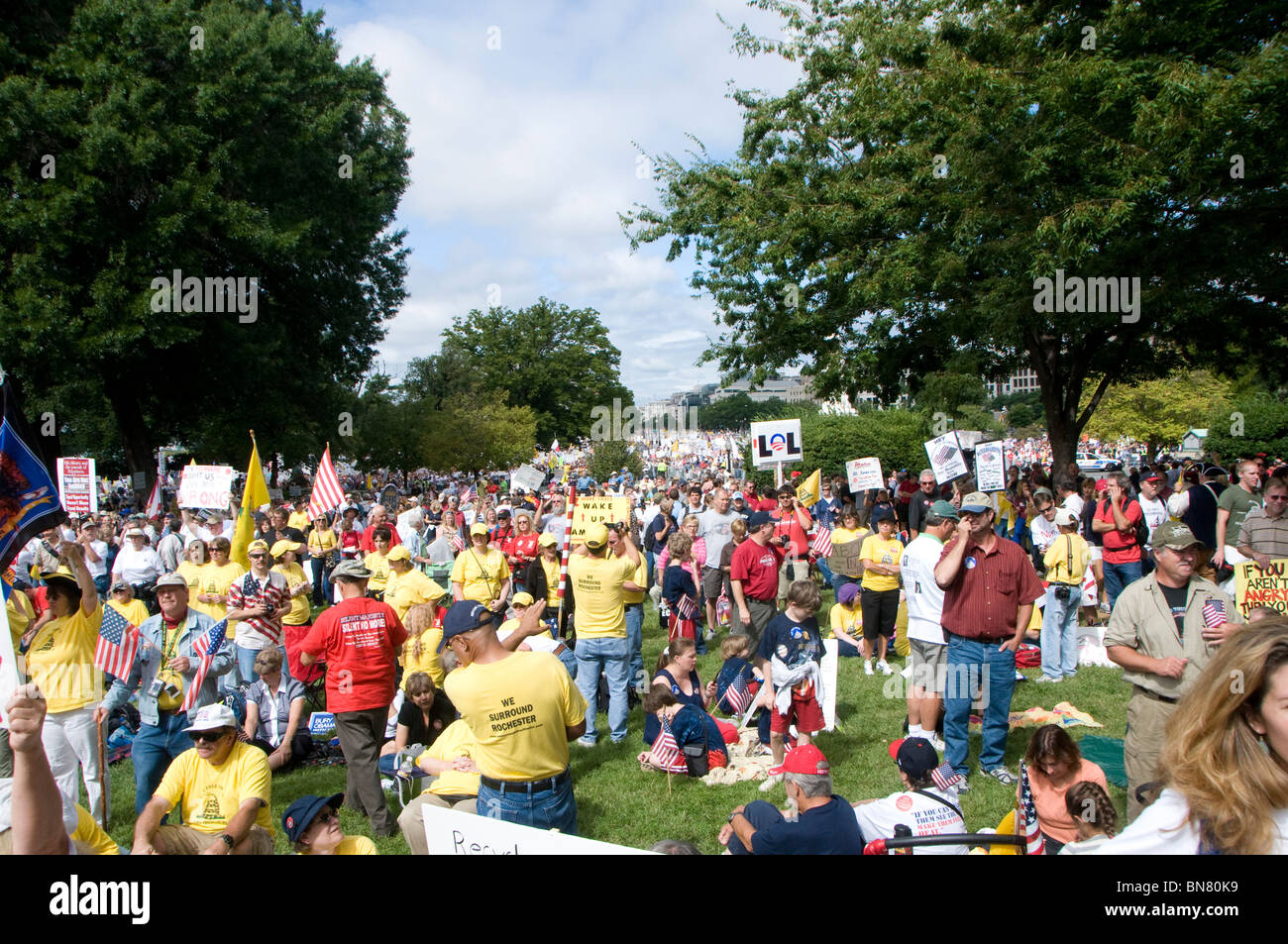 Protest Rally Demonstration Washington DC Against Government Stock ...