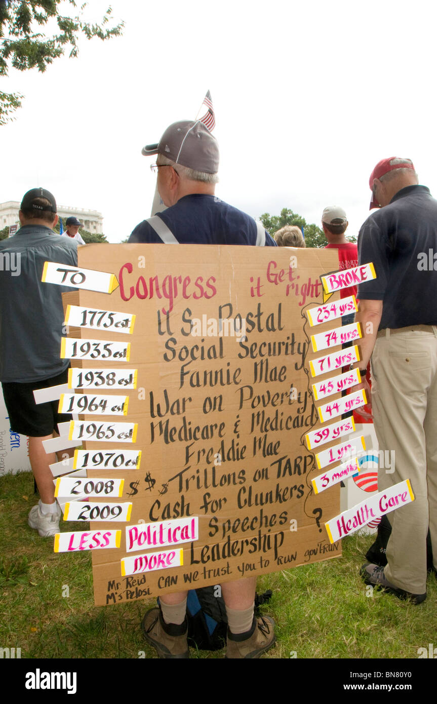 Senior Citizen at Protest Rally Demonstration Washington DC Against ...