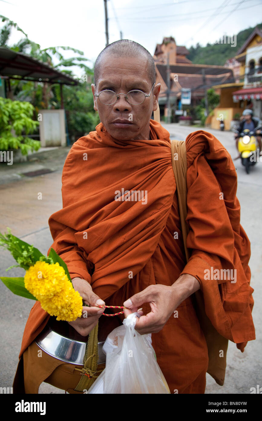 A Buddhist Monk, Phuket Thailand Stock Photo - Alamy