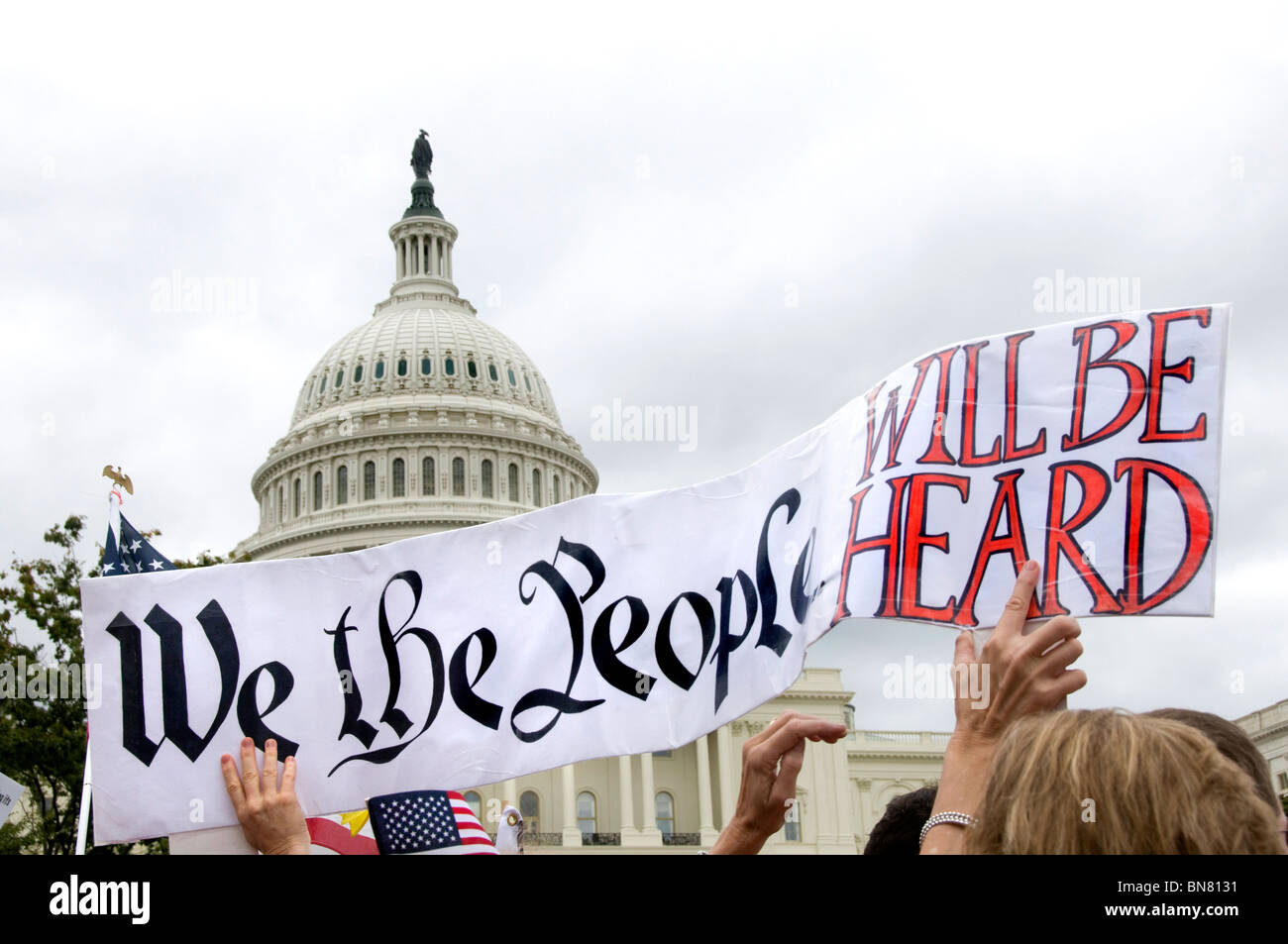 Protest Rally Demonstration at U.S. Capitol Building Washington DC ...