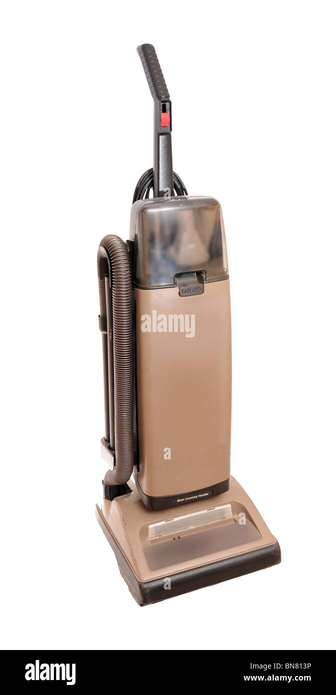 Standard plastic standing vacuum cleaner isolated Stock Photo - Alamy