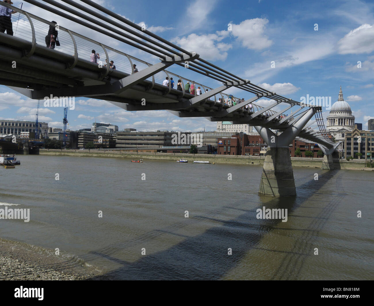 The Millennium Bridge, London, England Stock Photo - Alamy