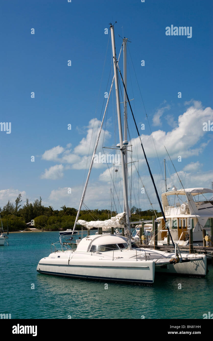 Man O' War Cay Harbour, Man O' Way Cay, Abaco, Bahamas Stock Photo - Alamy
