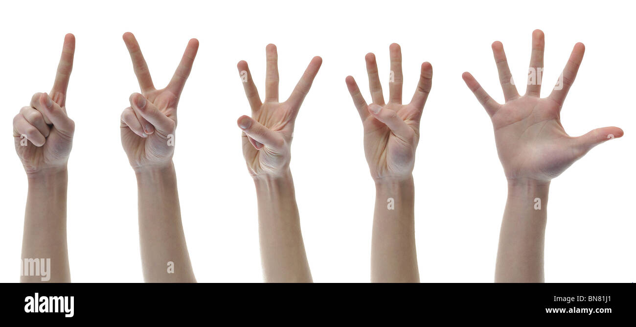 One two three four hi-res stock photography and images - Alamy