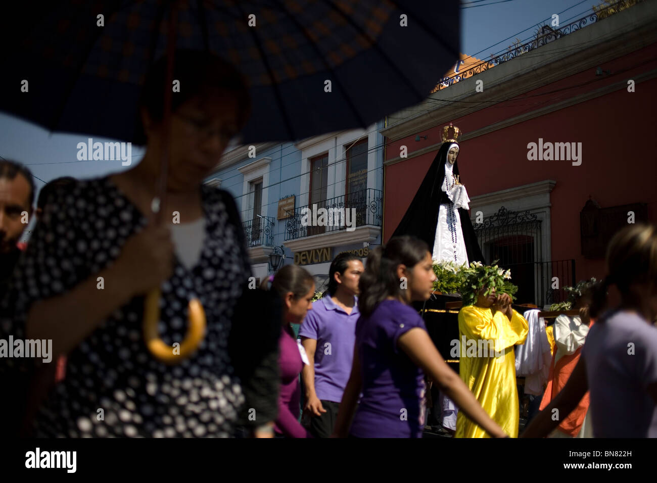 Statue Of Mary Procession Mexico High Resolution Stock Photography and ...
