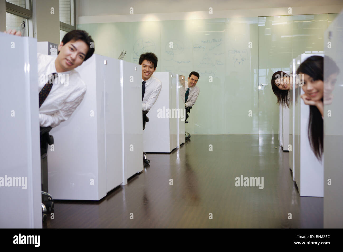 white-collar workers working in office Stock Photo - Alamy
