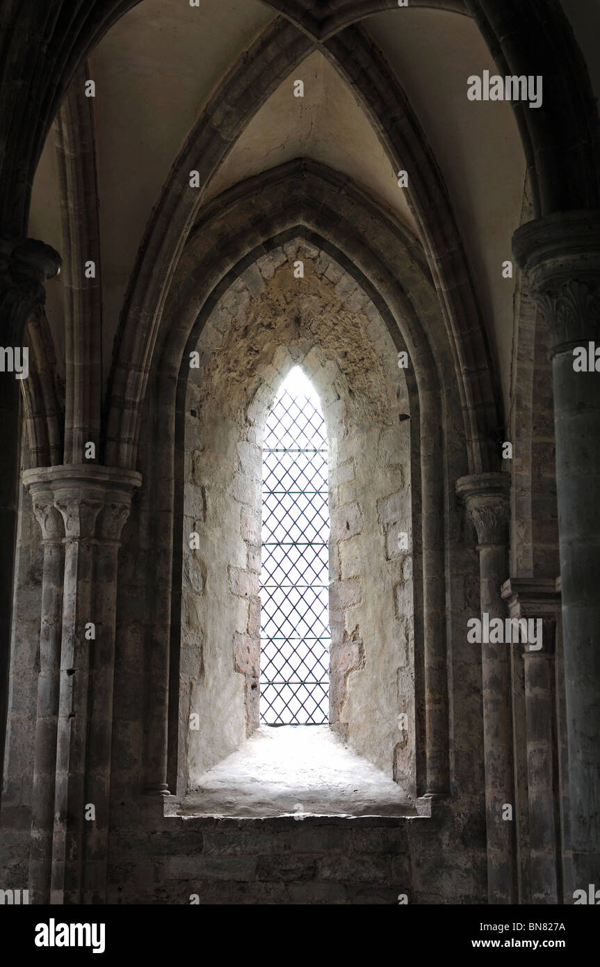 Window in the East Chapel of Abbey Dore, Herefordshire, England, UK ...