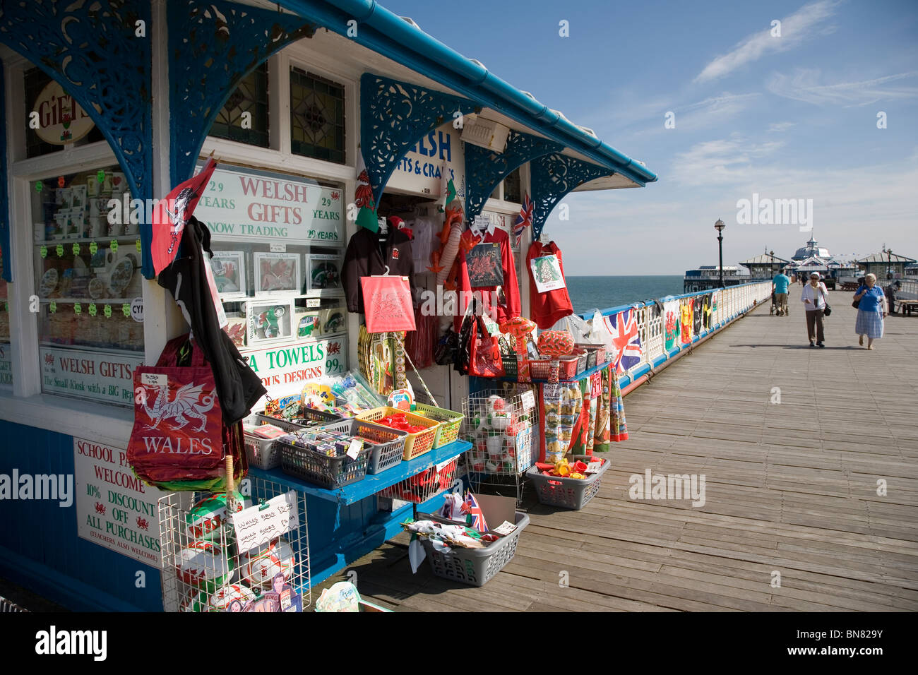 Seaside souvenirs on sale at llandudno pier chalet Stock Photo - Alamy
