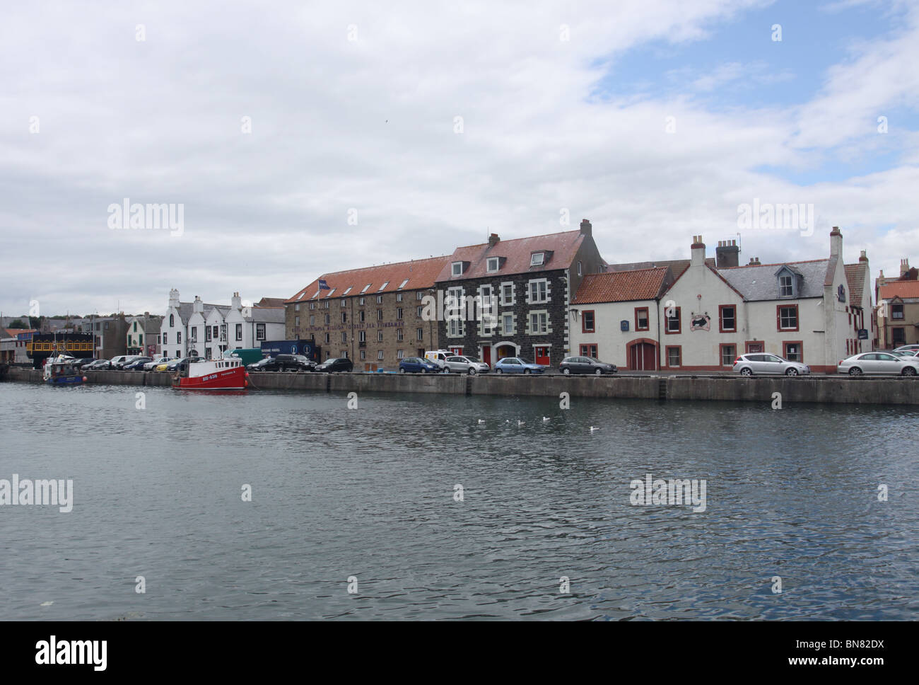 Eyemouth waterfront Scotland June 2010 Stock Photo - Alamy