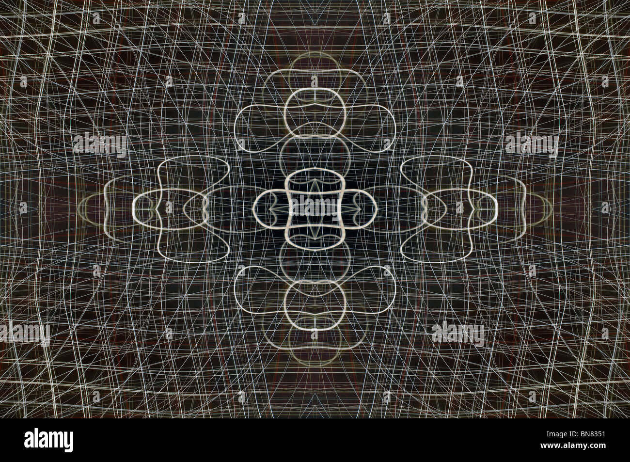 Abstract wire frame illustration Stock Photo - Alamy