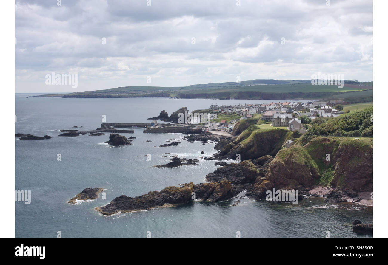 coastal village of St Abbs Scotland June 2010 Stock Photo - Alamy