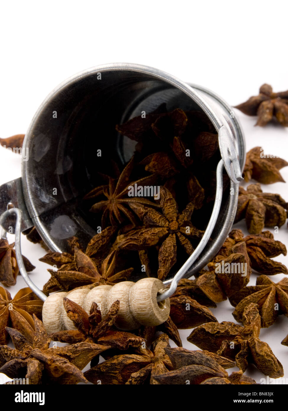 Closeup picture of aromatic anise on white background Stock Photo - Alamy