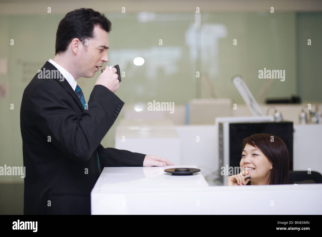 white-collar worker working in office Stock Photo - Alamy
