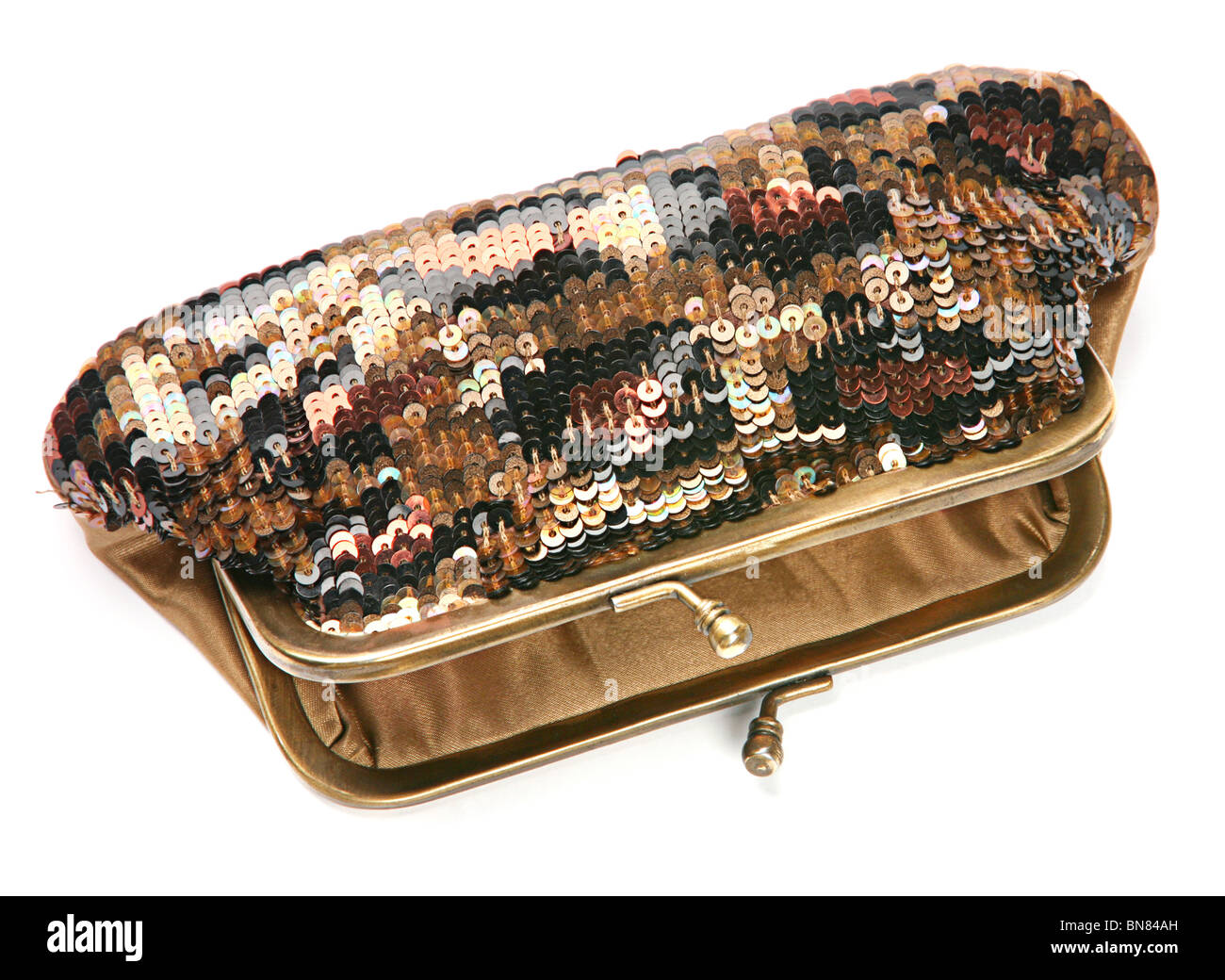 Women personal accessory shiny purse Stock Photo - Alamy