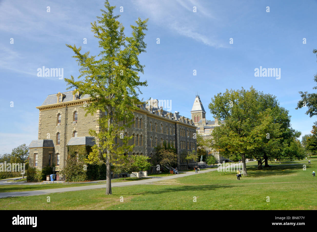Students in front of Morrill Hall Cornell University Campus Ithaca New ...